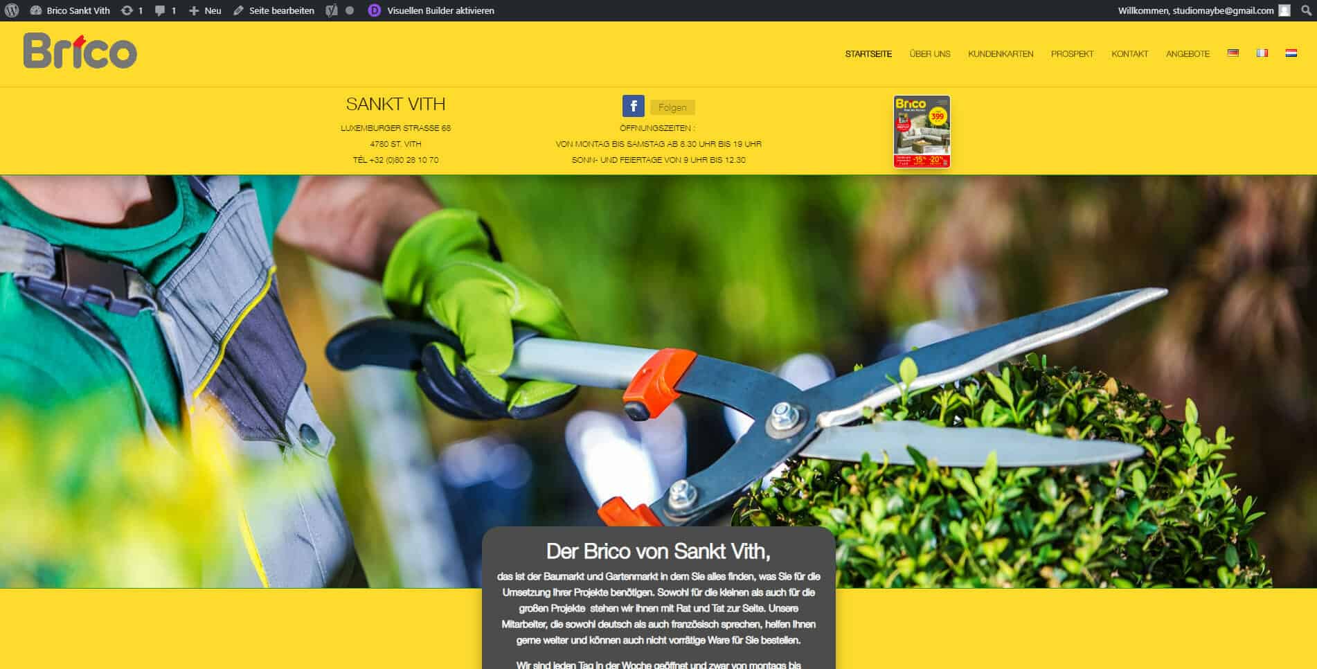 Création du site Brico Saint-Vith - Création de Site Internet - Web Design